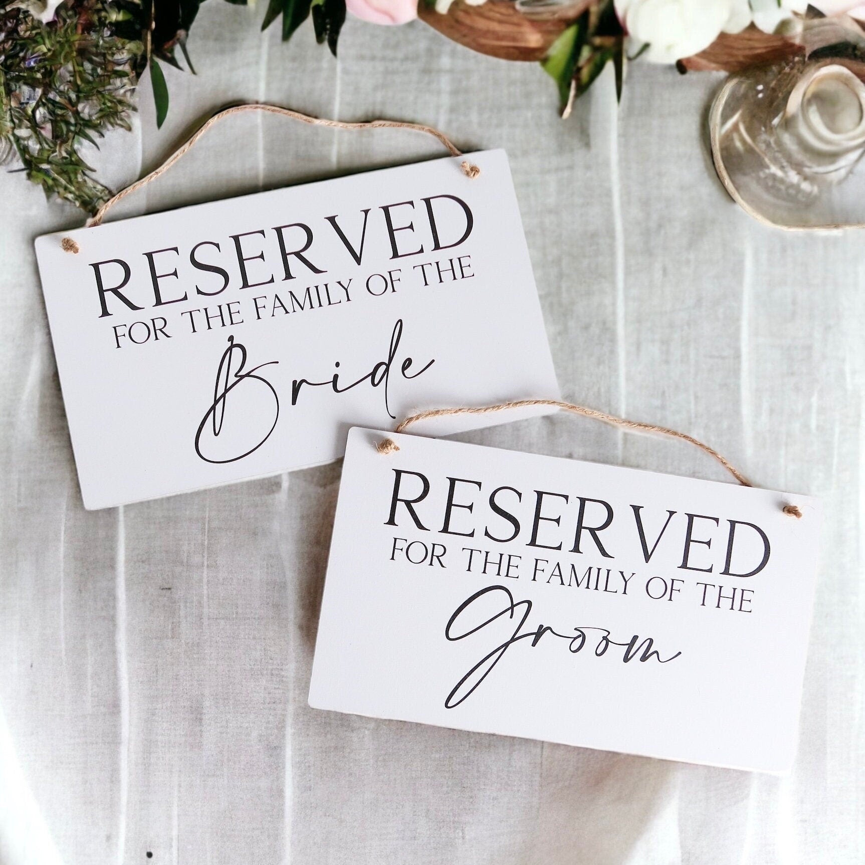 Reserved table signs for wedding 60 photos - Astyledwedding.com